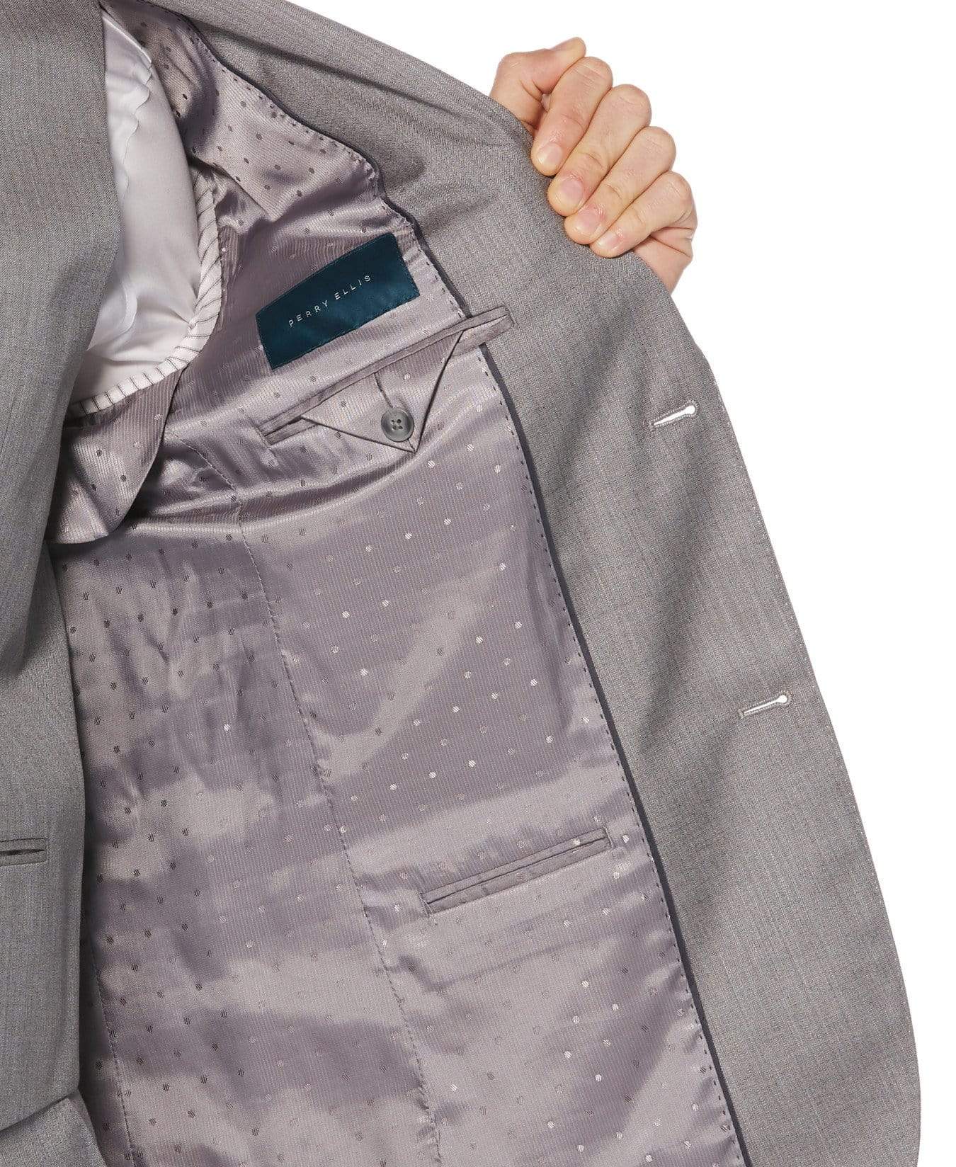 Big & Tall Textured Suit Jacket – Perry Ellis